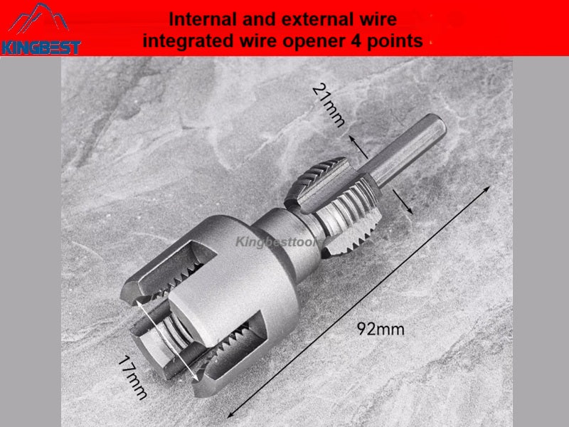 Pipe Thread Cutter Internal & External Pipe Threader Tool PVC Threadin ...