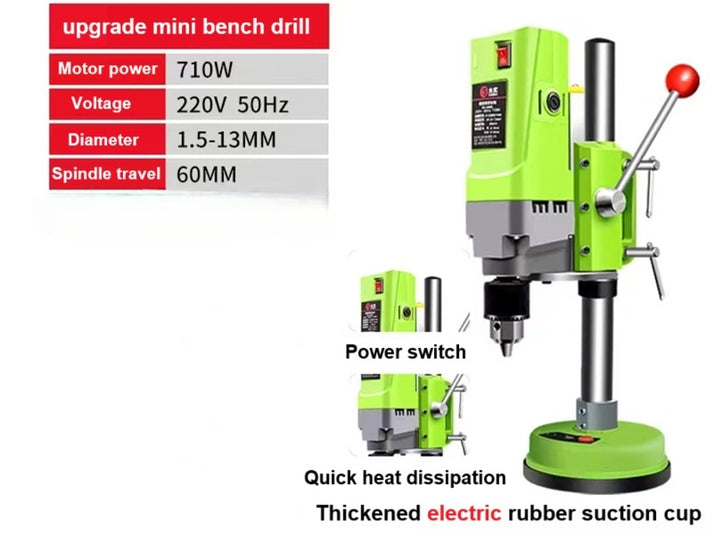 Updated Mini Bench Drill Stable Battery Drilling Machine ~Free Shippin ...